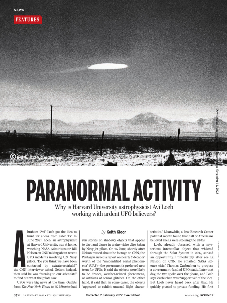 Paranormal activity | PDF | Unidentified Flying Object | Astronomy