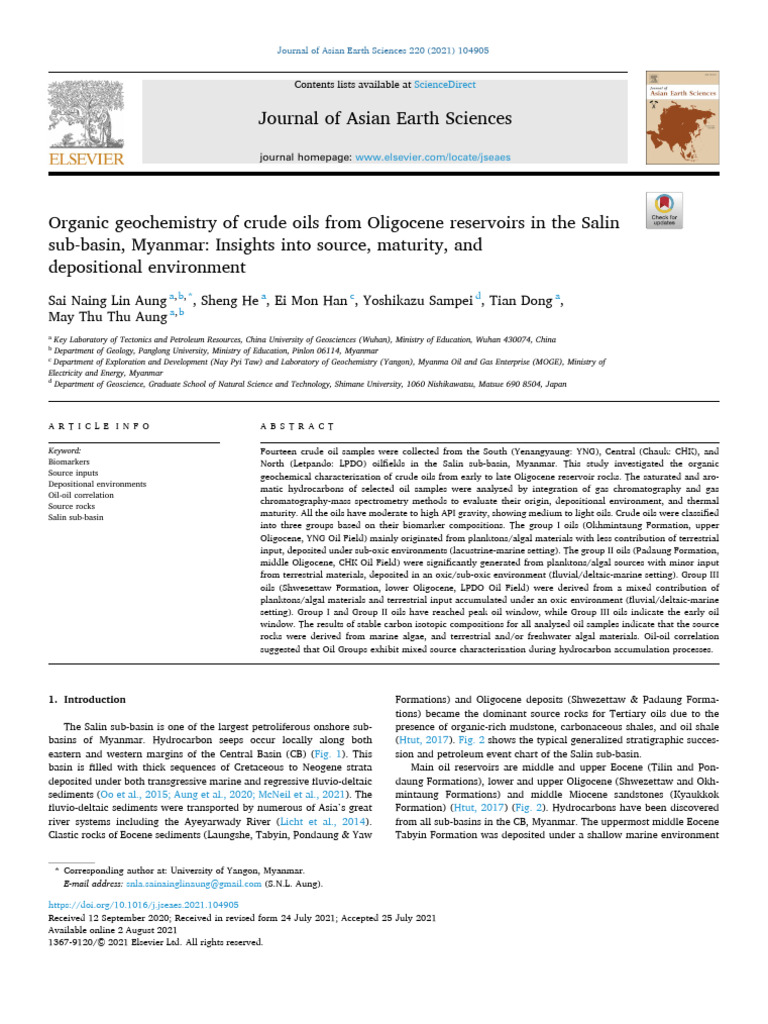 Sai Naing Lin Aung | Download Free PDF | Petroleum | Gas Chromatography