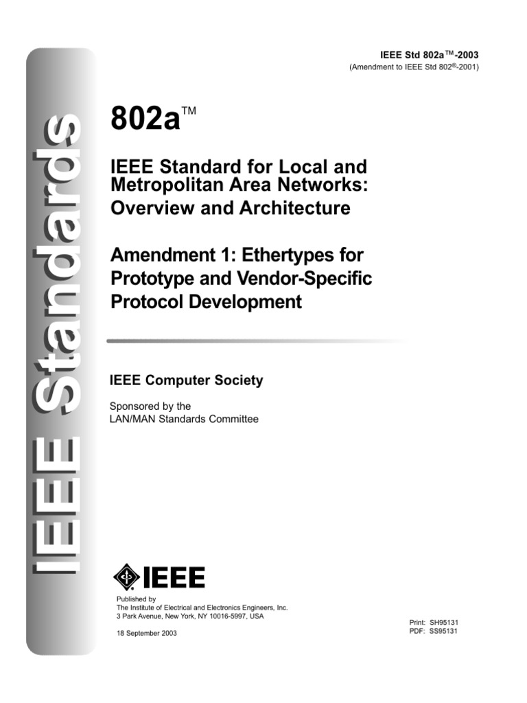 Amendment To IEEE STD 802 - 2001 | PDF | Computing | Network Protocols