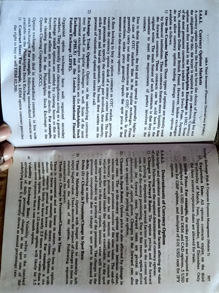 5 TH | PDF | Option (Finance) | Greeks (Finance)