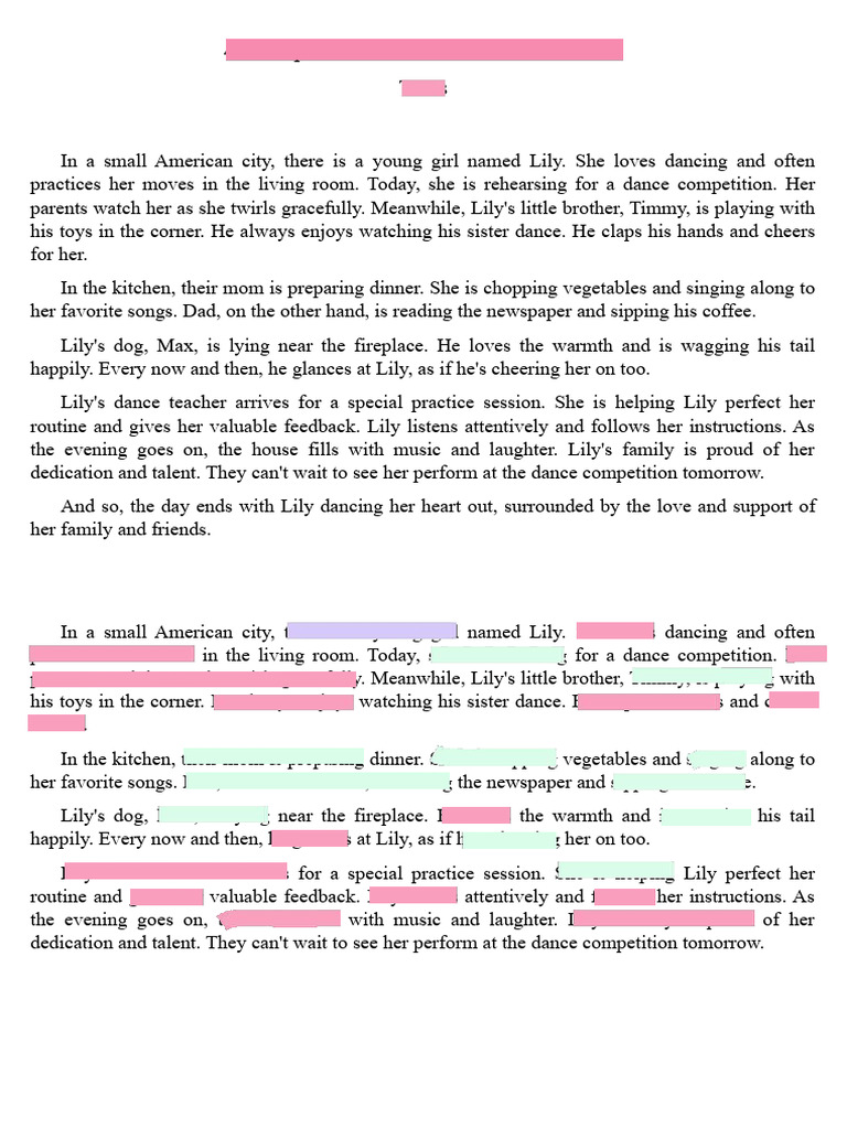 4 - Simple Present and Present Continuous - TEXTS | PDF | Picnic