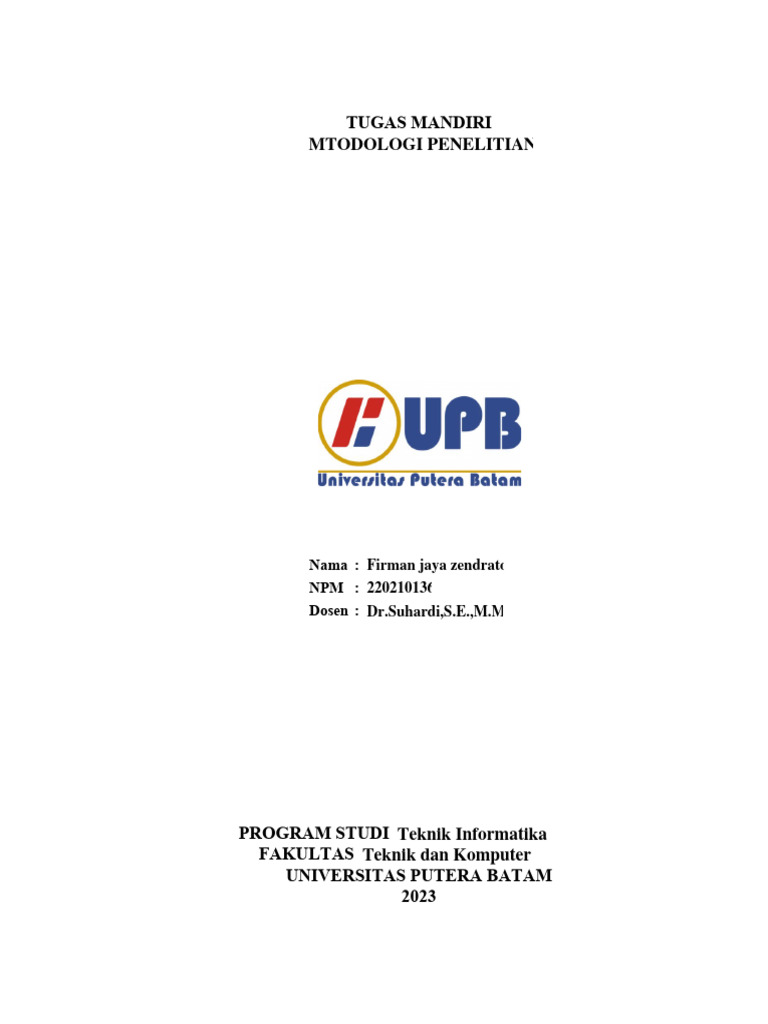 15 Contoh Literature Review Jurnal (UPB) | PDF