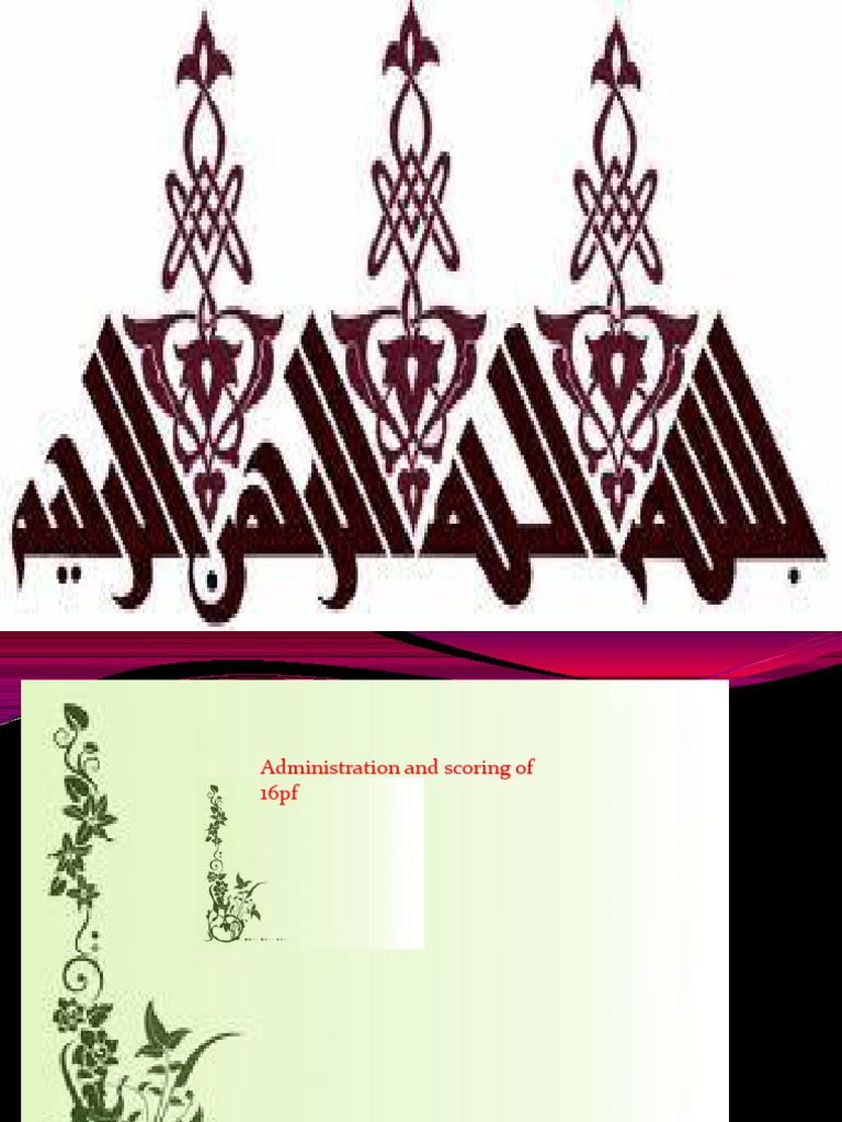 Toaz - Info Scoring of 16pf PR | PDF