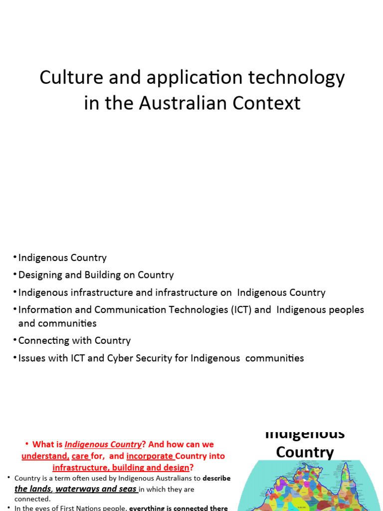 Culture and Application Technology in The Australian Context 2 ST ...