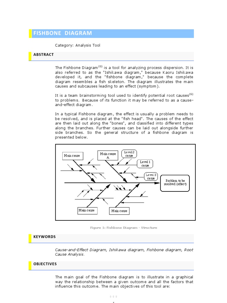 Fishbone Diagram | PDF | Causality | Cognition
