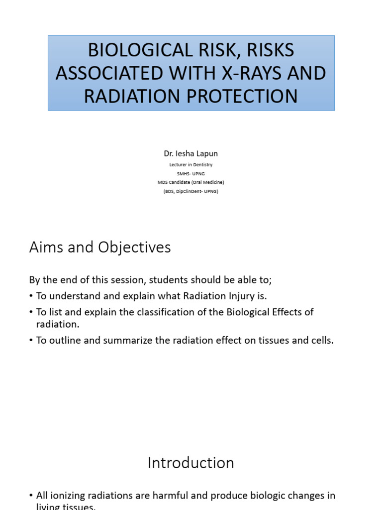 Radiation Risks & Protection Guide | PDF | Absorbed Dose | Ionizing ...