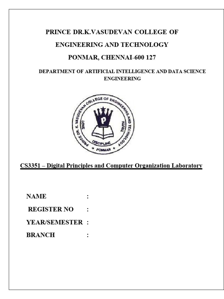 Dpco Lab Manual | PDF | Logic Gate | Binary Coded Decimal