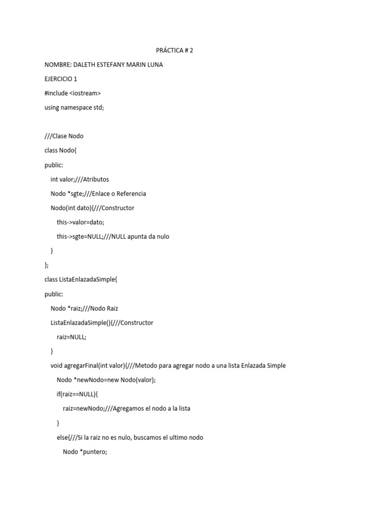 PRÁCTICA - DALETH ESTEFANY MARIN LUNA | PDF | Recuperación de información | Datos