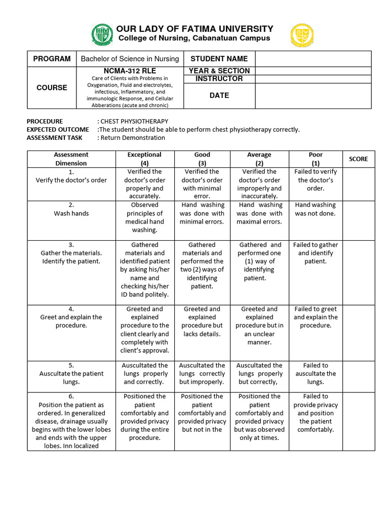 Chest Physiotherapy | PDF