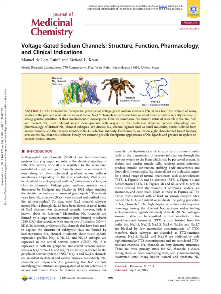 Nav Structure-Introduction | PDF | Ion Channel | Action Potential