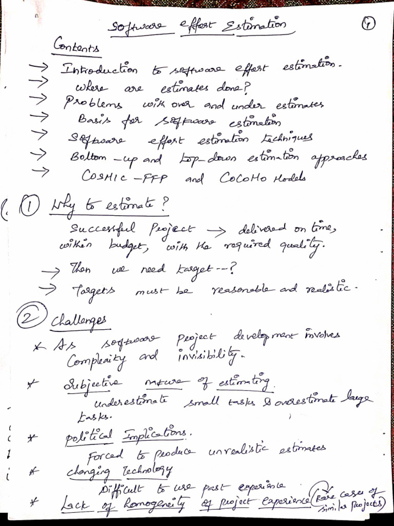 Software Effort Estimation | PDF