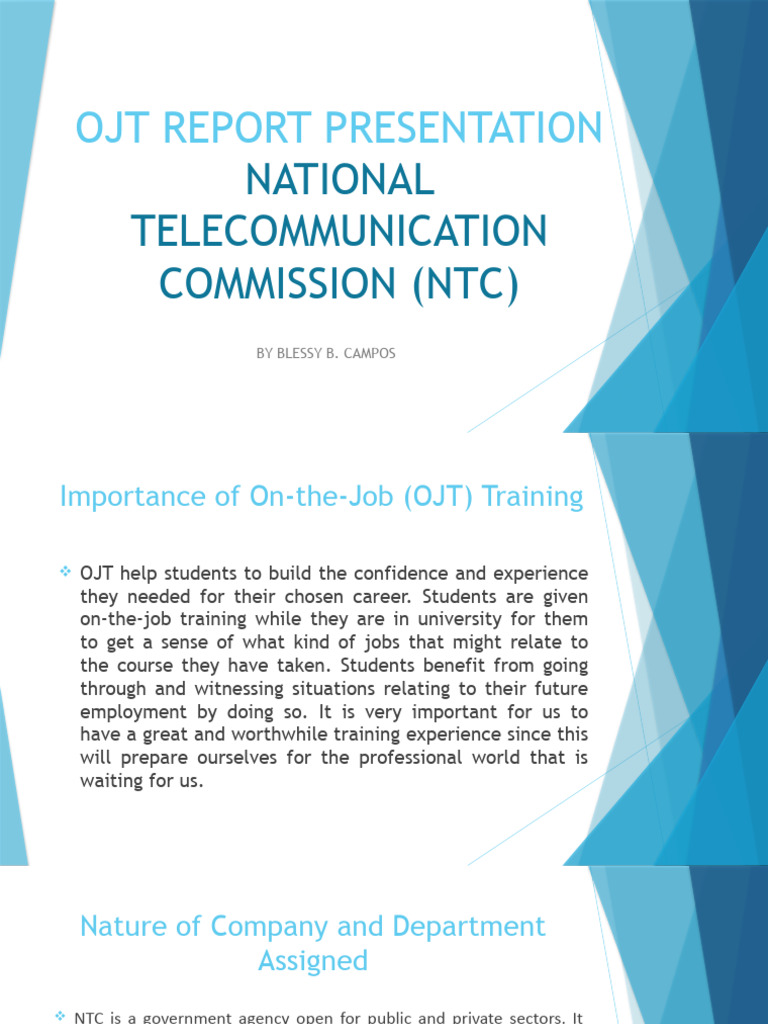 OJT REPORT PRESENTATION | PDF | Personal Computers | Microsoft
