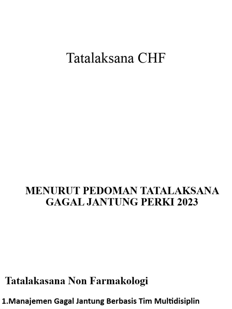 Tatalaksana CHF | PDF
