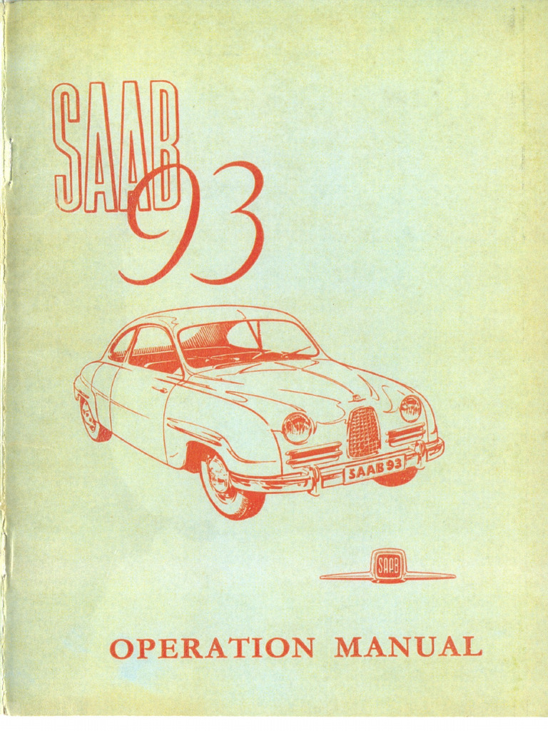 saab 93 operaion anual | PDF