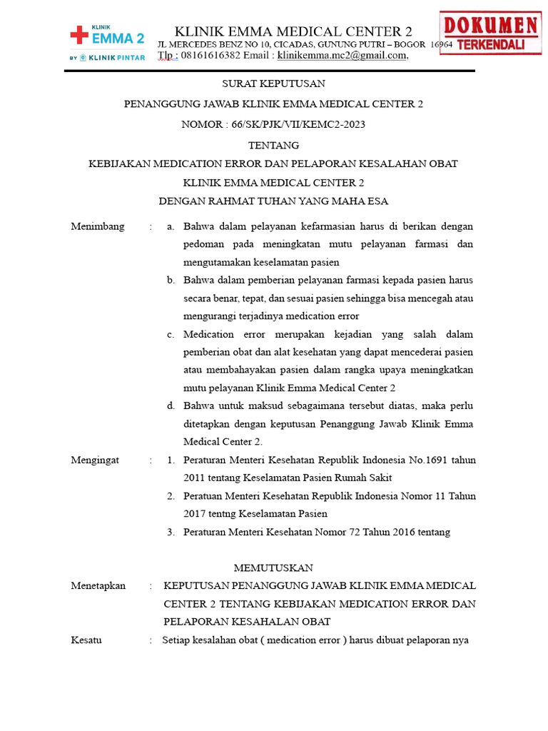 SK Medication Error | PDF