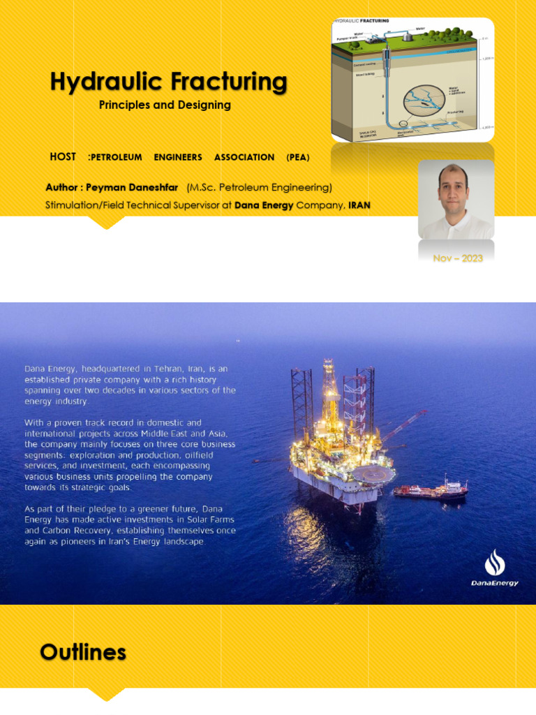 Hydraulic Fracturing Principle, Peyman Daneshfar | PDF