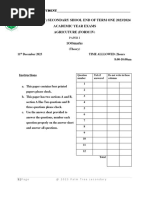 2025 MANEB Biology Essay Questions | PDF | Adaptation | Seed