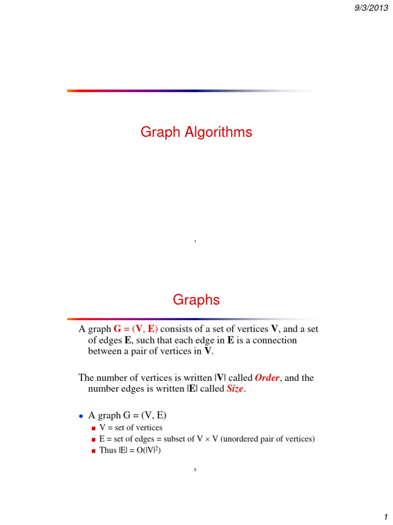 Graph_BasicsHandouts | PDF | Combinatorics | Mathematical Concepts