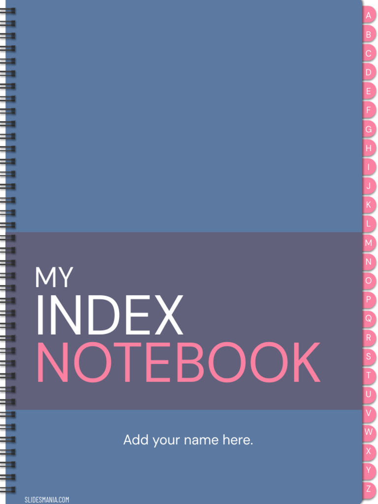 My Index Notebook SlidesMania | Download Free PDF | Computing | Office ...