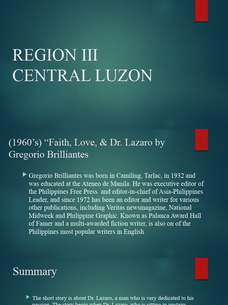 REGION III Report in Philippine Literature | PDF | Philippines