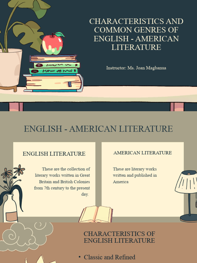 Characteristics of English-American Literature | PDF | English ...