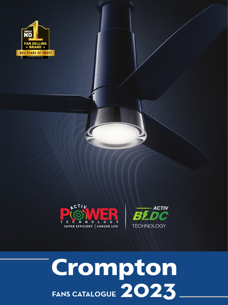 Crompton Fans Brochure 2023-High Resolution | PDF | Decibel | Energy Conservation