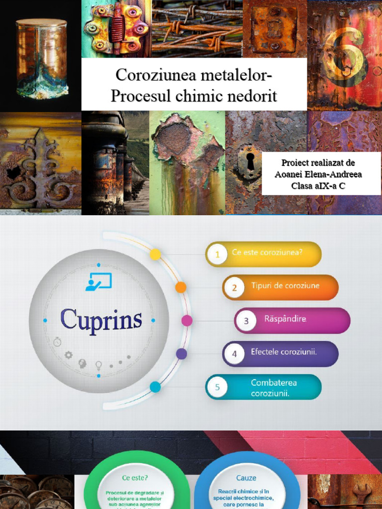 Coroziunea - Proiect A 9-A | PDF