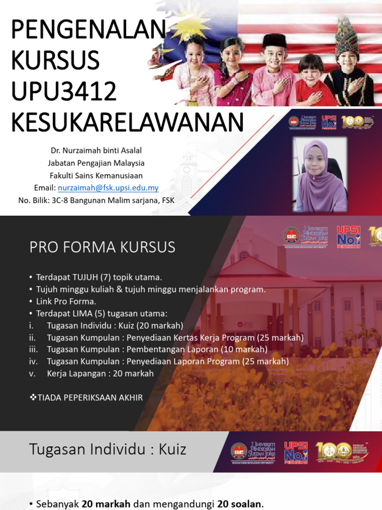 Minggu 1 - Pengenalan Kursus Kesukarelawanan | PDF