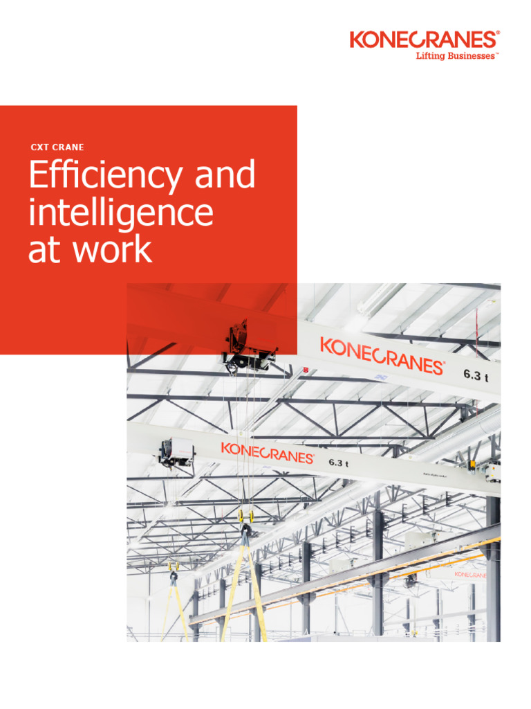 Brochure_CXT cranes | PDF | Crane (Machine)