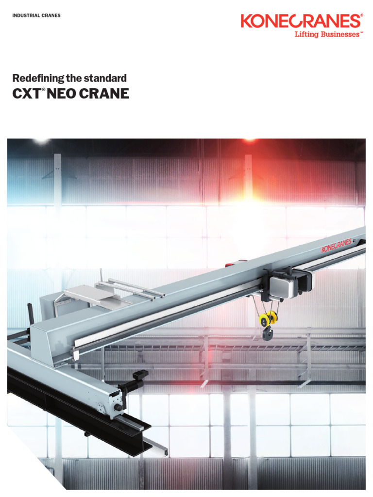 Brochure CXT Neo Crane Emea 2018 Konecranes | PDF | Crane (Machine ...