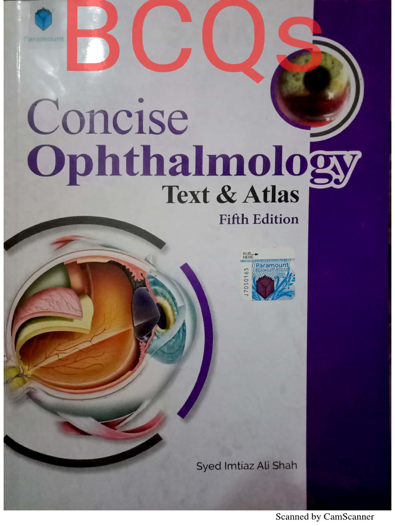 Ophtho Imtiaz Shah BCQs | PDF