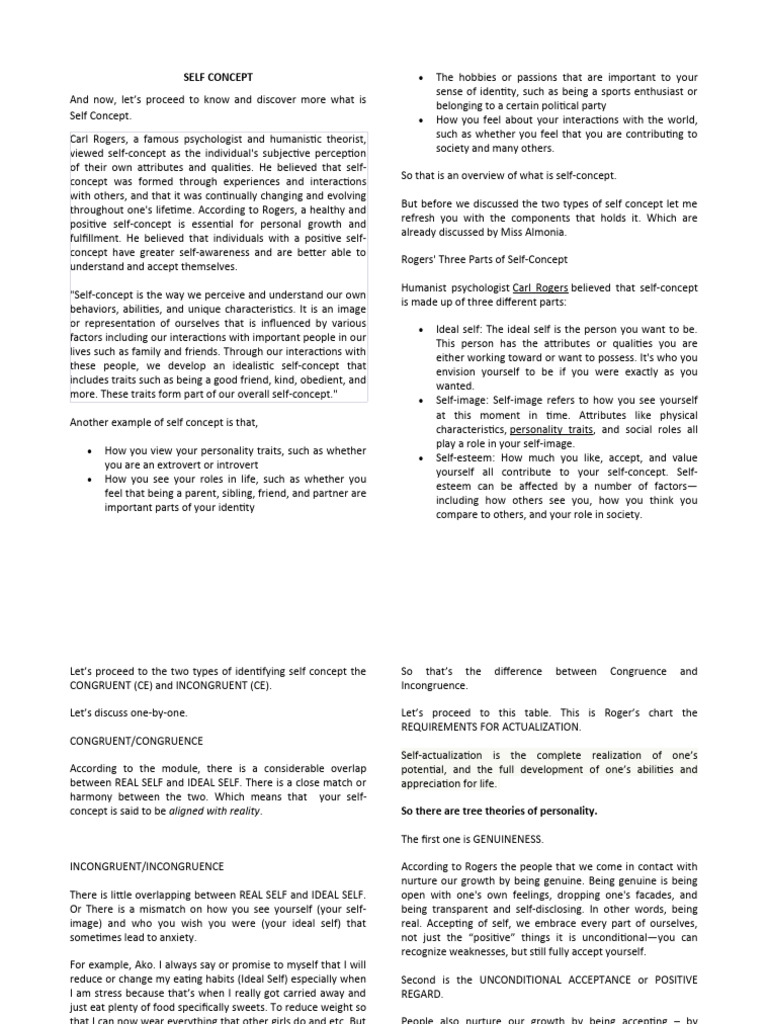 Uts Report | PDF | Self Concept | Self Esteem