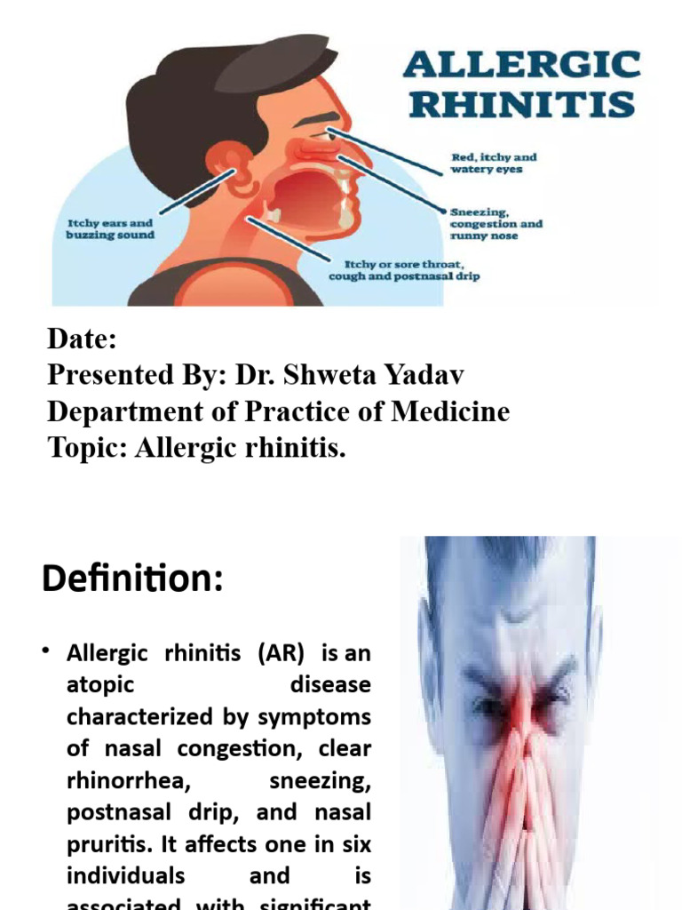 Allergic Rhinitis | Download Free PDF | Human Nose | Medical Specialties