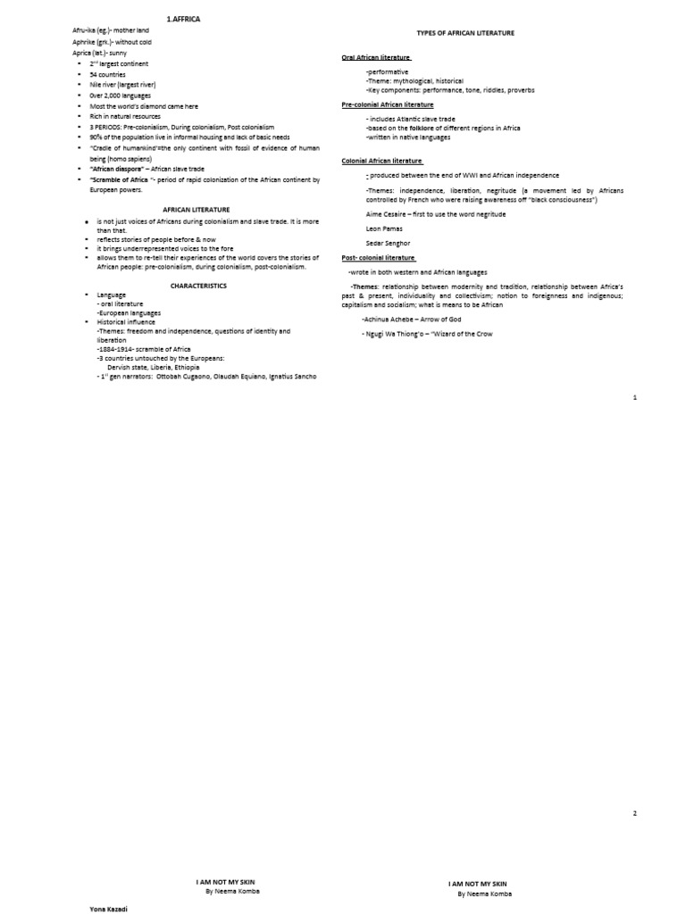 Afro - Asian Lit Reviewer | PDF | Ancient Egypt | Hebrew Bible