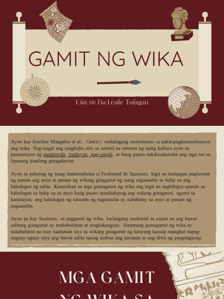 Gamit NG Wika Sa Lipunan | PDF