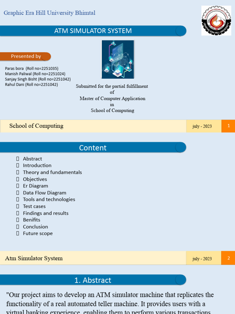 Project Presentation | PDF