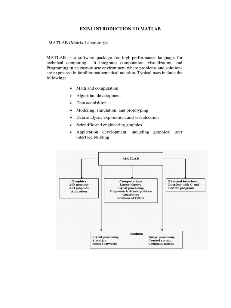 Experiment 1 | PDF | Matlab | Matrix (Mathematics)
