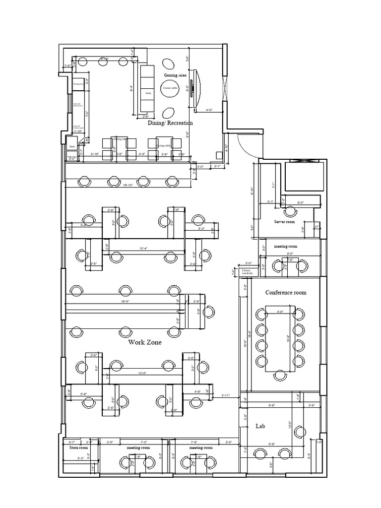Work Zone Layout and Dimensions Guide | PDF