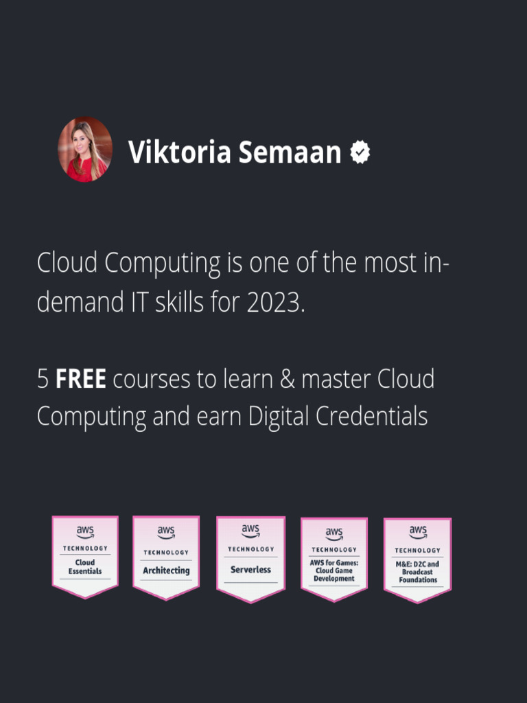 5 Free Cloud Courses With Free Credentials 1683469091 | PDF