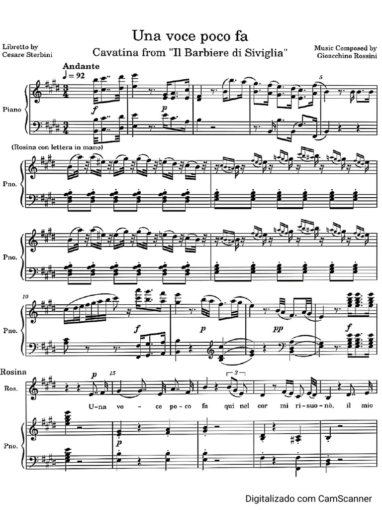 Una Voce Poco Fa | PDF