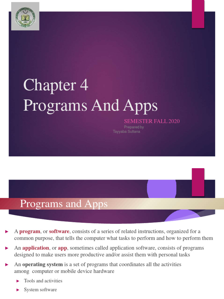 Lecture 4 | PDF | Application Software | Computer File