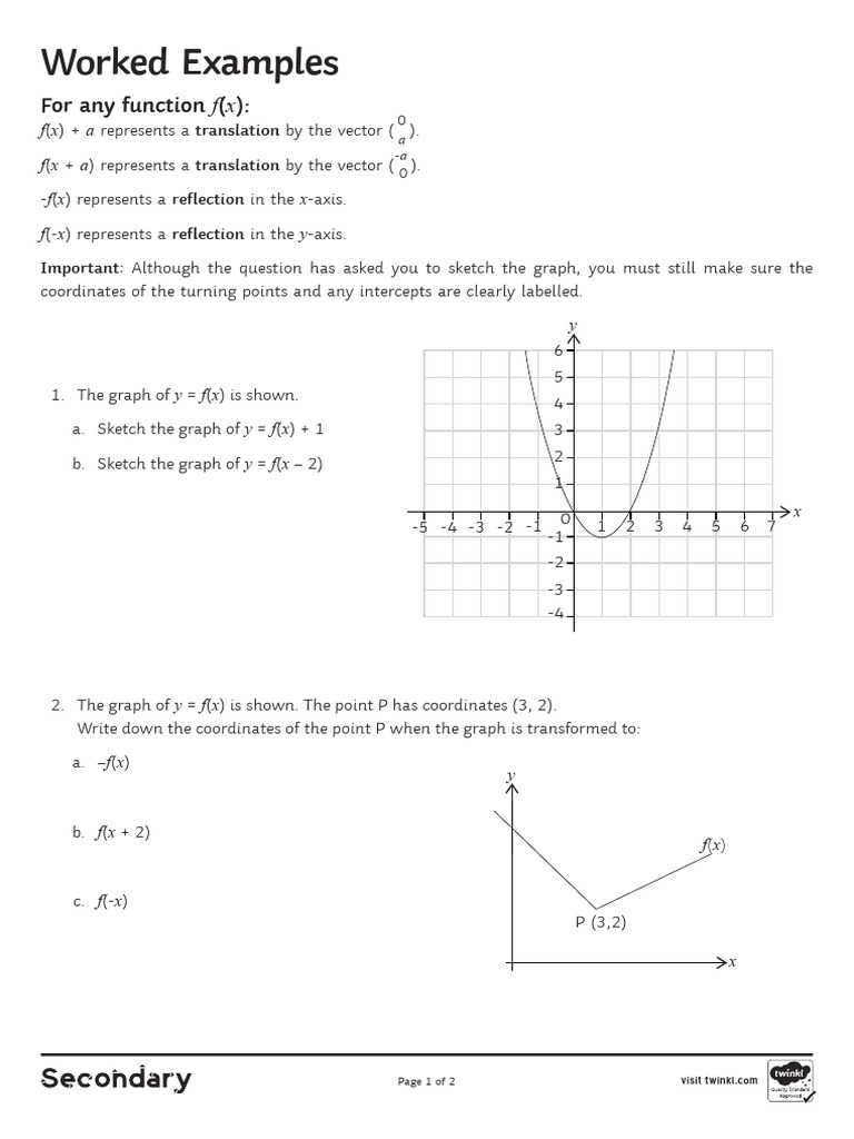 Example Sheet Pdf Cartesian Coordinate System Mathematics