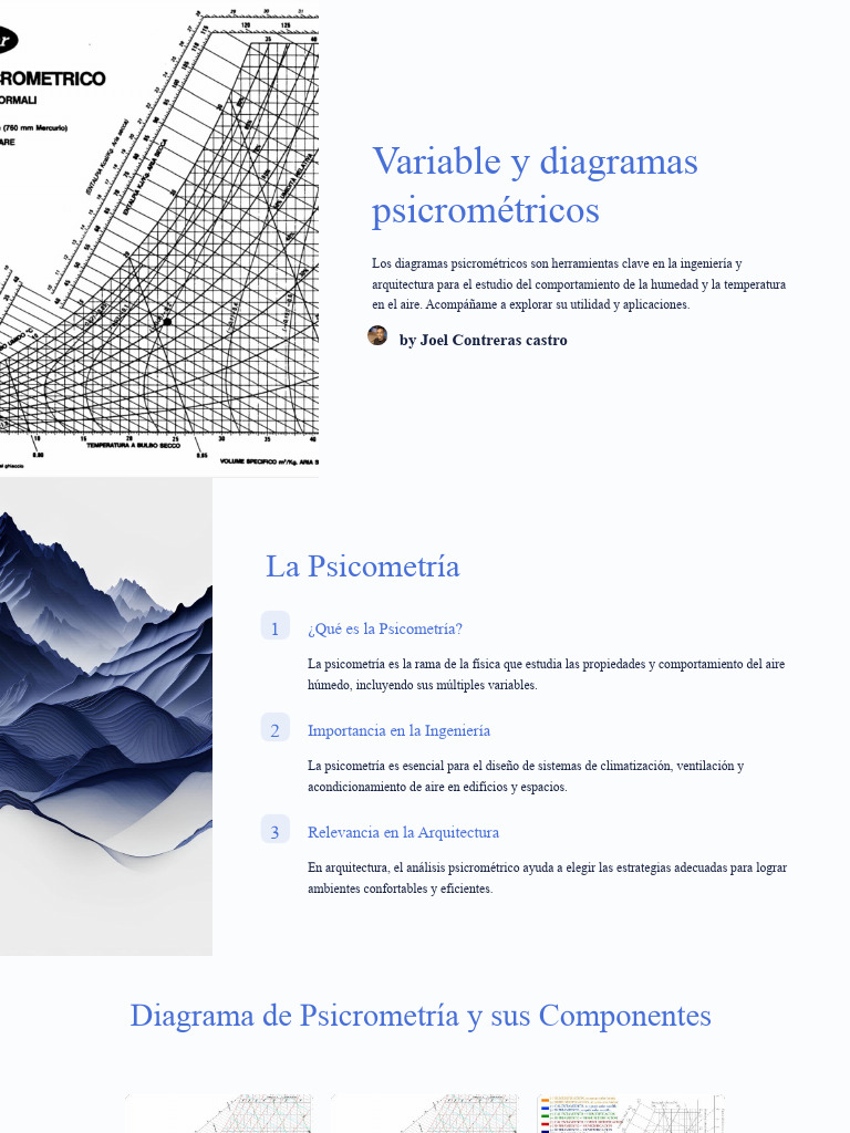 Variable y Diagramas Psicrometricos | PDF | Humedad | Temperatura