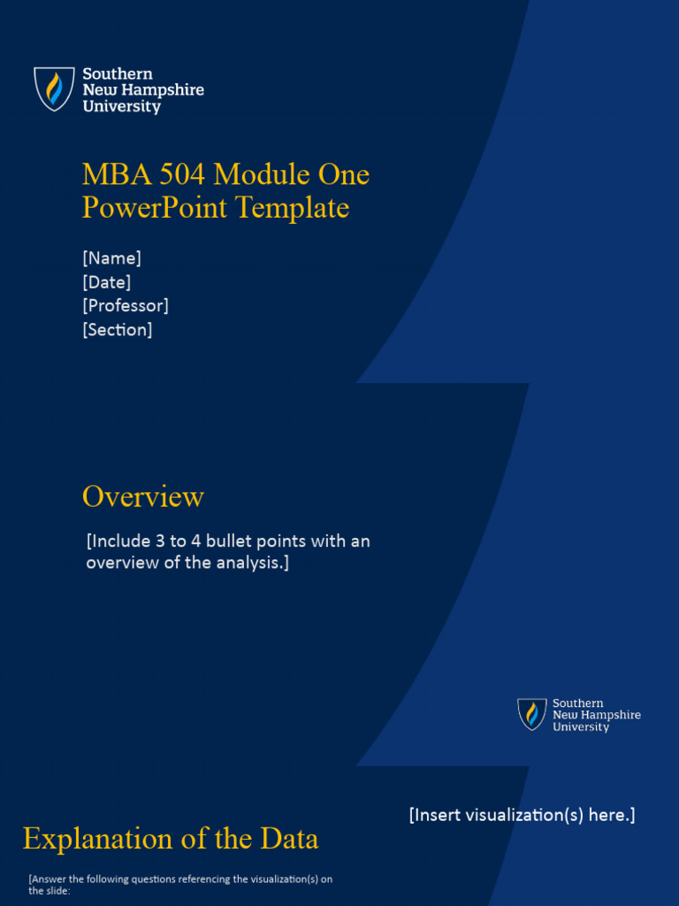 MBA 504 Module One PowerPoint Template | PDF