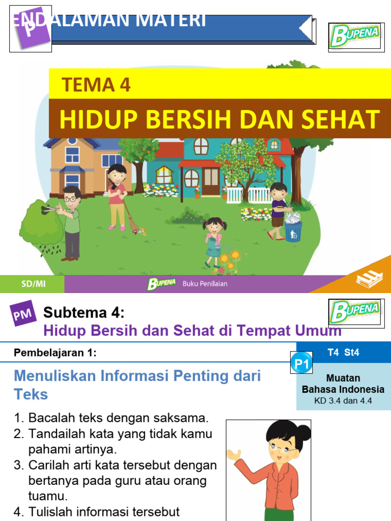 Media Mengajar Bupena 2b Tema 4 Subtema 4 | PDF