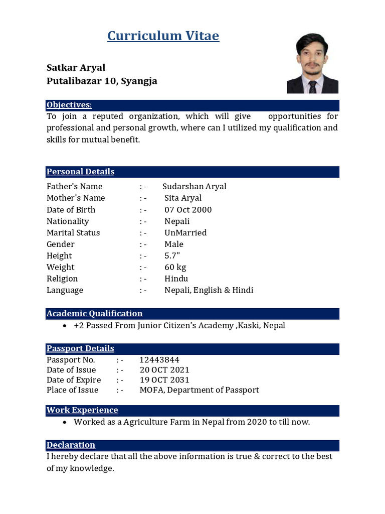 Satkar Aryal | PDF | Career & Growth