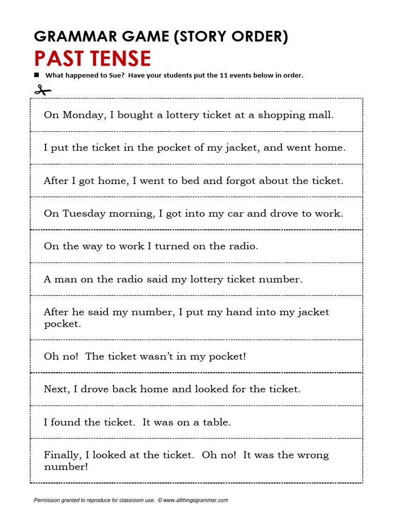 Past Tense Worksheet Fix | PDF | Airport