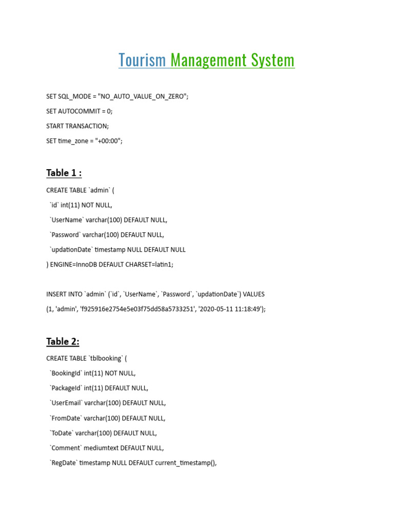 Tourism | PDF | Data Management Software | Databases