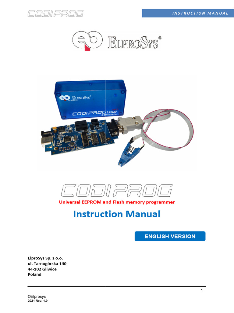 CodiProg - User Manual | PDF | Microcontroller | Flash Memory