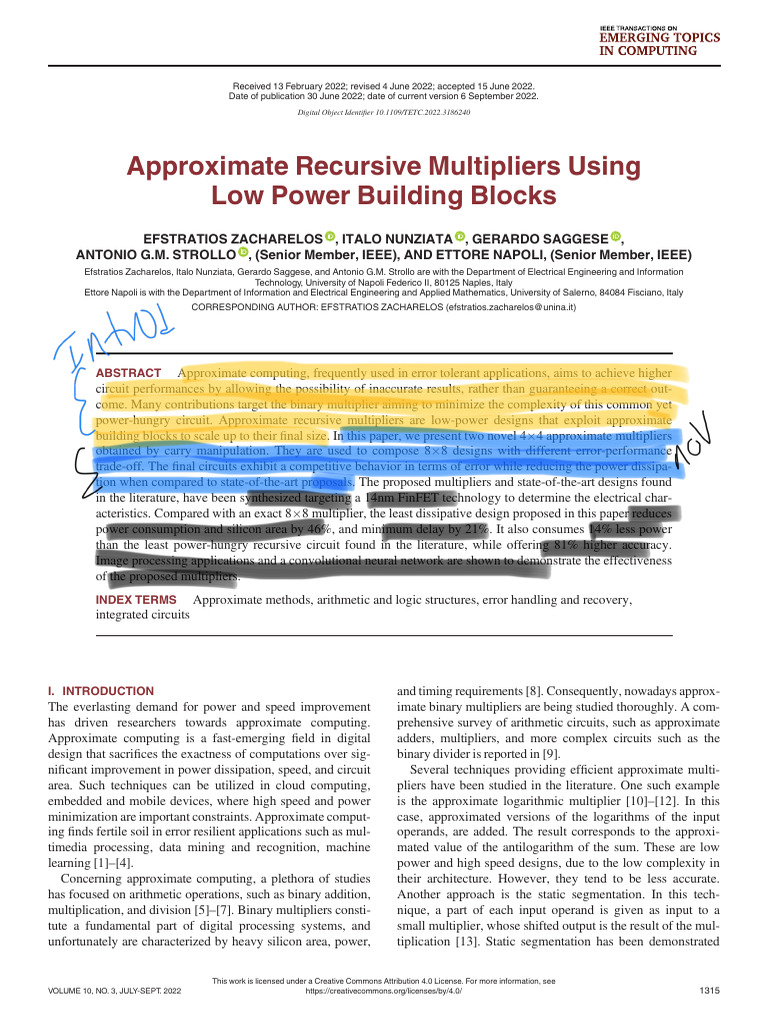 Approximate Recursive Multipliers Using Low Power | PDF